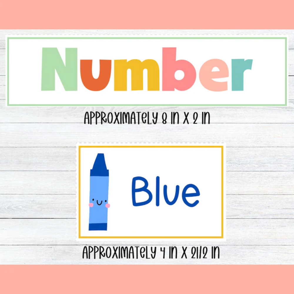 Preschool Focus Wall Printable Preschool Learning Flashcard Weekly Foc ...